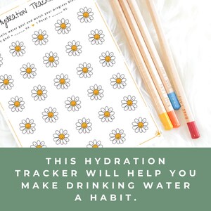 Hydration Tracker Printable Water Intake Log Daily Health Planner ...