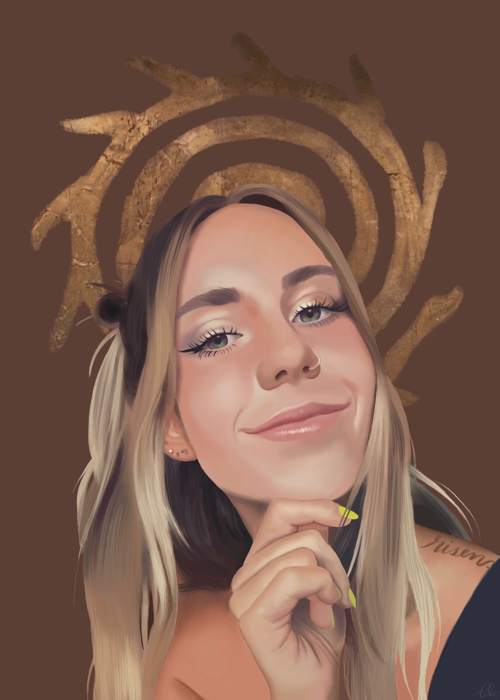 Digital Portrait, Self Portrait, Digital Painting, Portrait Artist ...