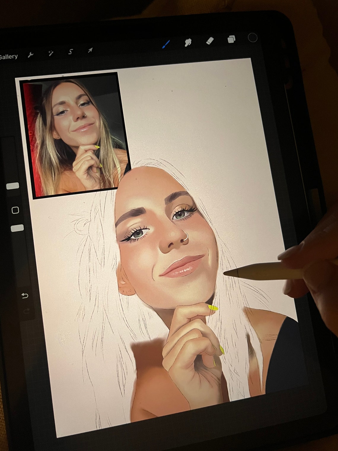 Digital Portrait Self Portrait Digital Painting Portrait - Etsy