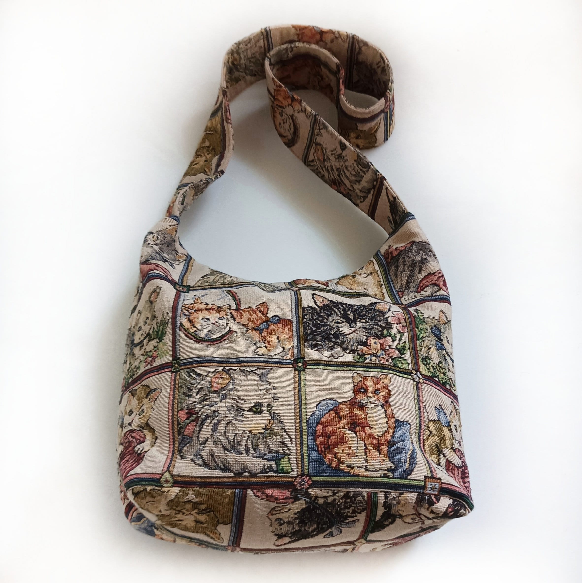 Tapestry Cat Bag, Cat Purse Bag, Gift Cat Lovers, Travel Boho Bag ...