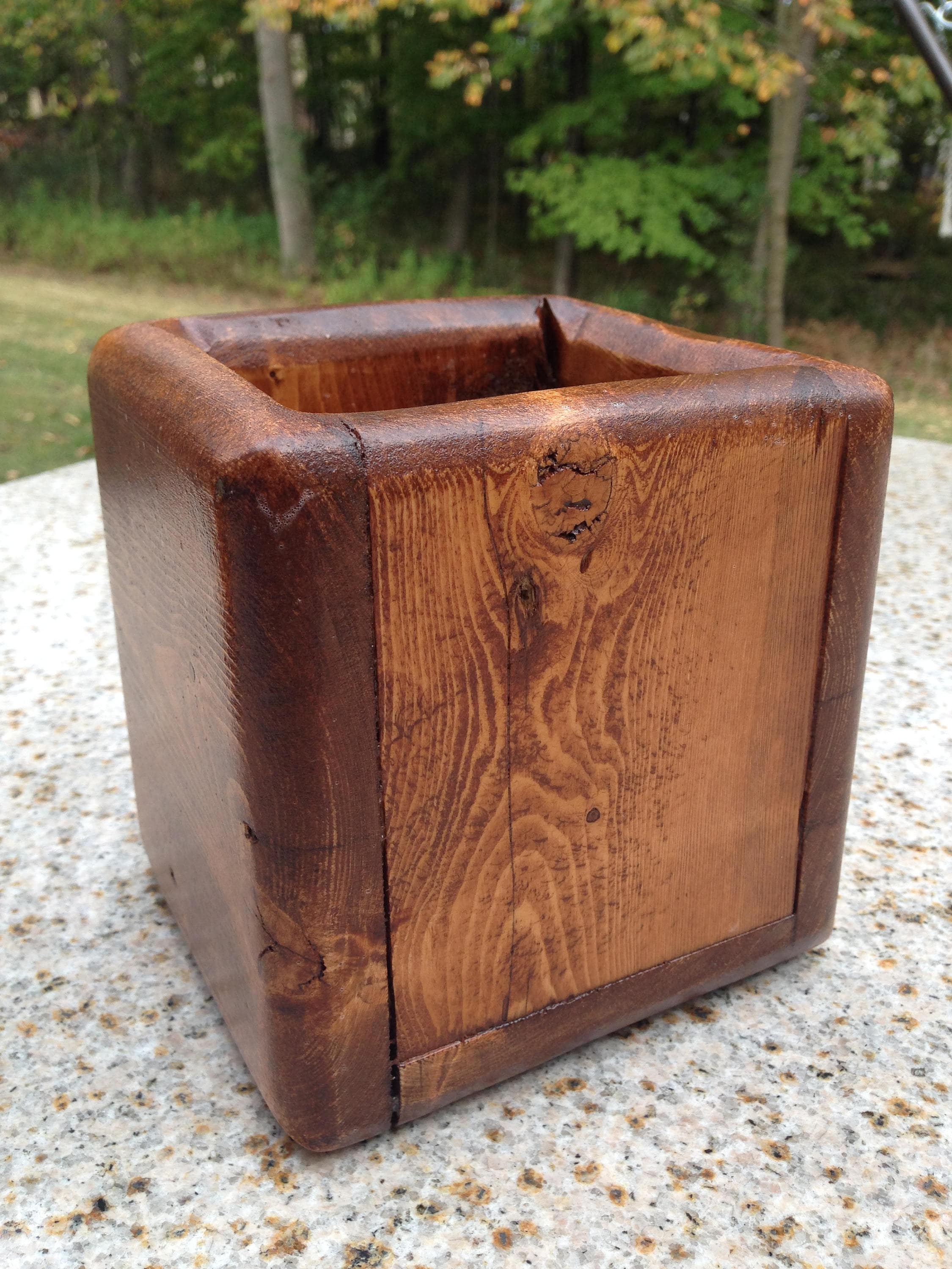 Sturdy Pencil Boxes, Rustic Single Compartment Reclaimed Wood Pen ...