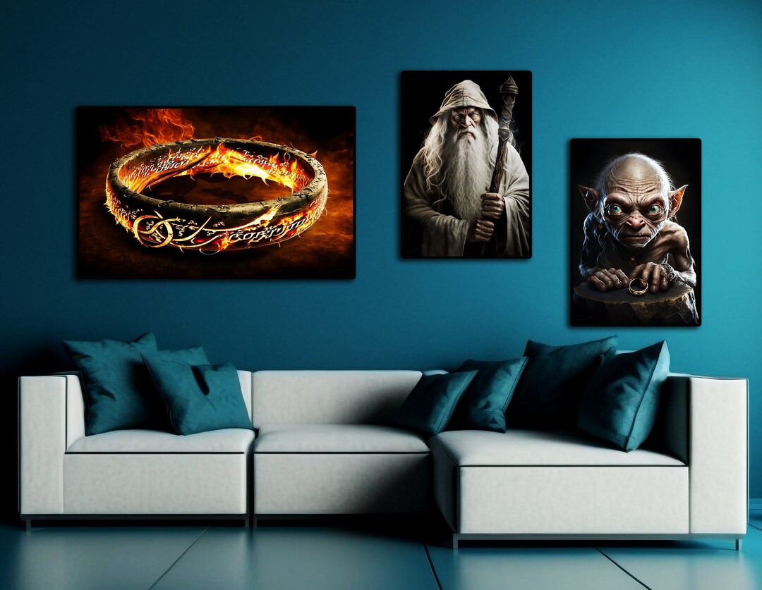 Middle Earth, Gollum, Set of 3 Different Characters, Lord of the Rings ...