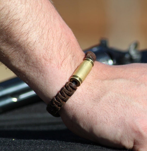 Deerskin Leather Bullet Bracelet With 40 Cal. and 9 MM Bullets - Etsy