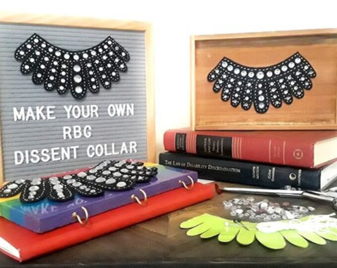 Make Your Own RBG Dissent Collar Pattern PDF // 100% Proceeds Donated ...