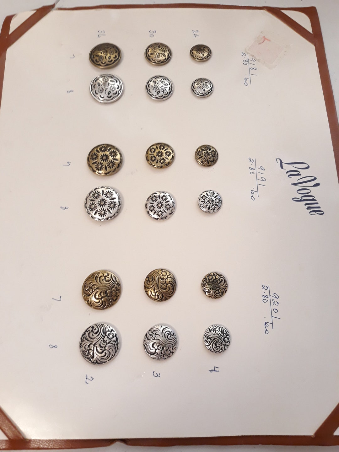 Very Vintage Buttons Display Card Life Button Company 51 - Etsy