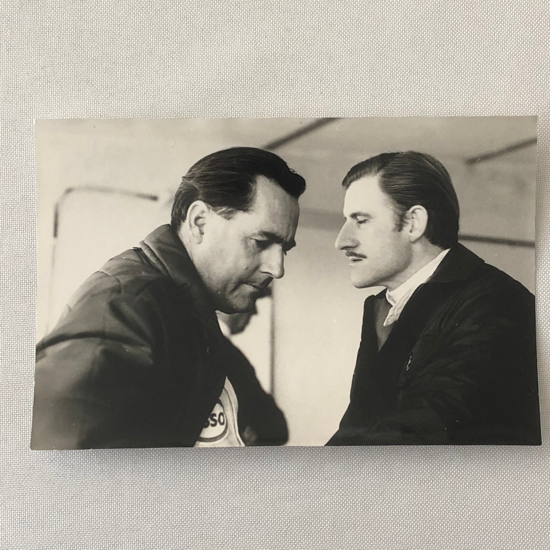 Vintage Jack Brabham and Graham Hill Racing Driver Photo Photograph ...