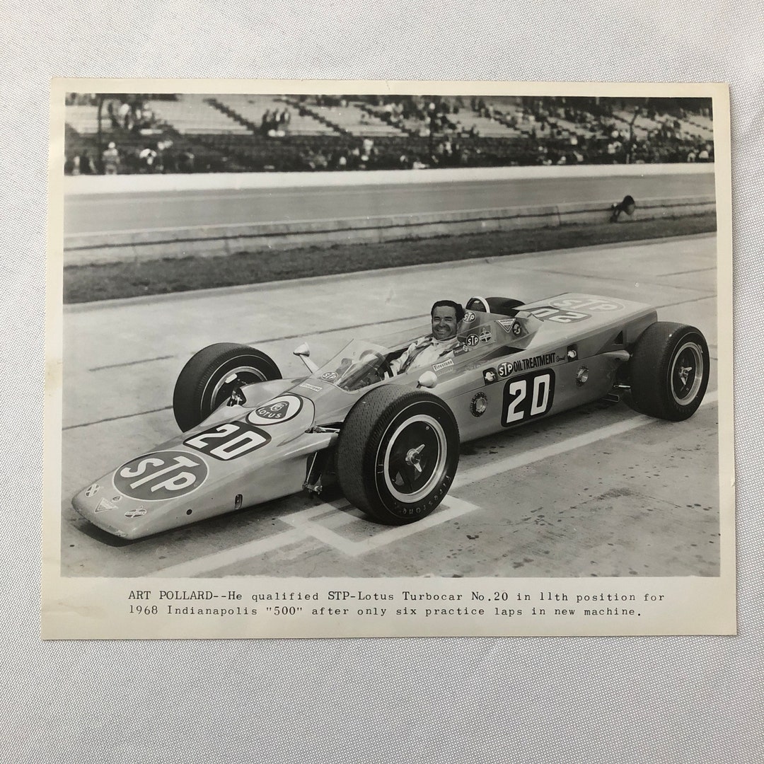 Vintage Indy Indianapolis 500 Racing Photo Photograph Art Pollard STP ...