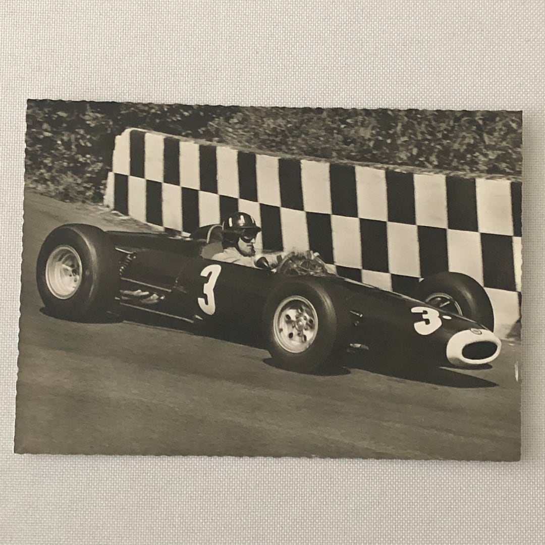 Vintage Graham Hill Racing Driver Postcard Post Card Race Car - Etsy