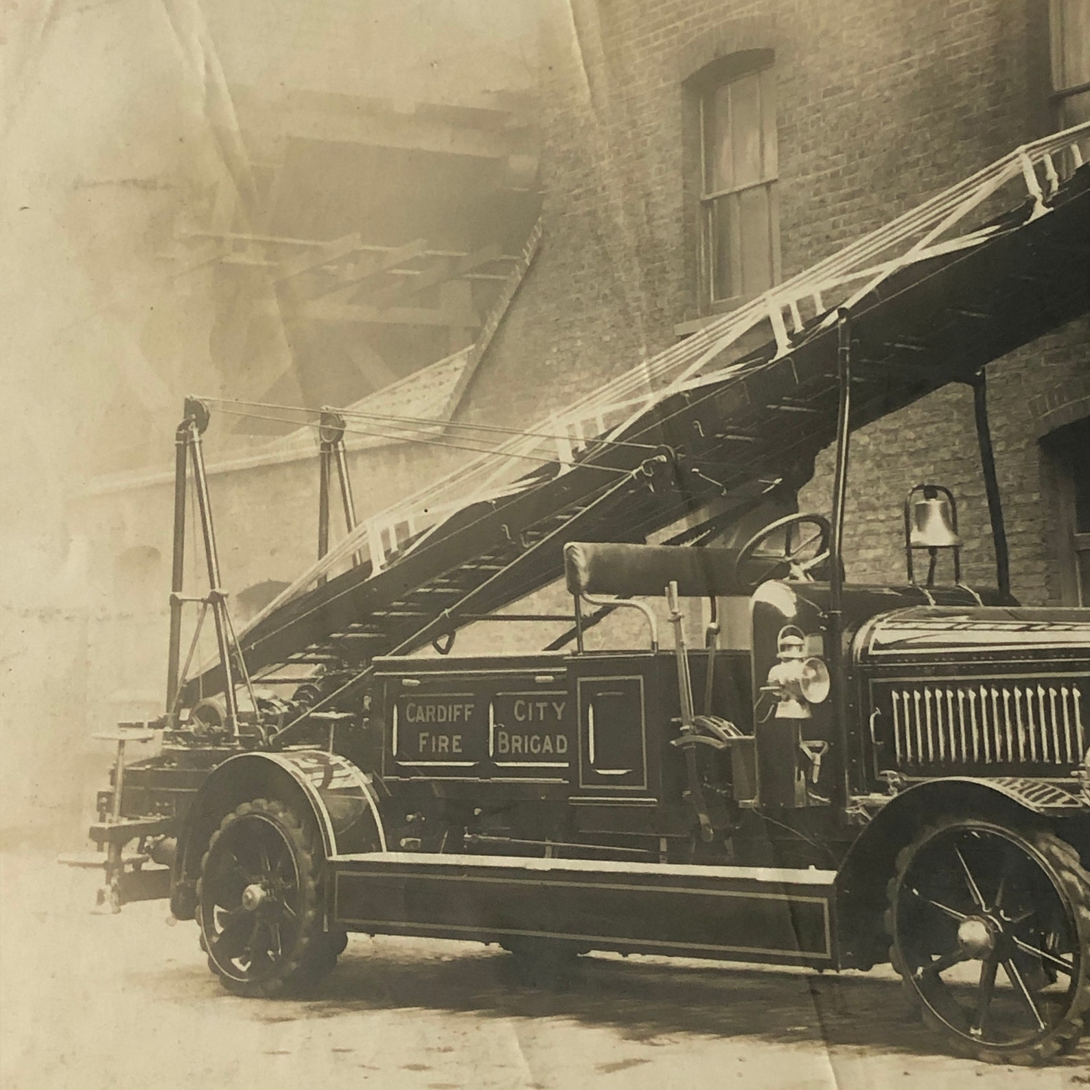 Early Antique Leyland Fire Truck Firefighting Aparatus Photo - Etsy