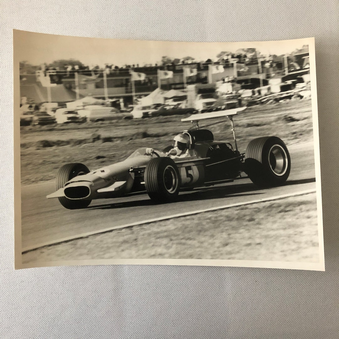 Vintage Racing Car Driver Photo Photograph Print - Bartlett ? - Etsy