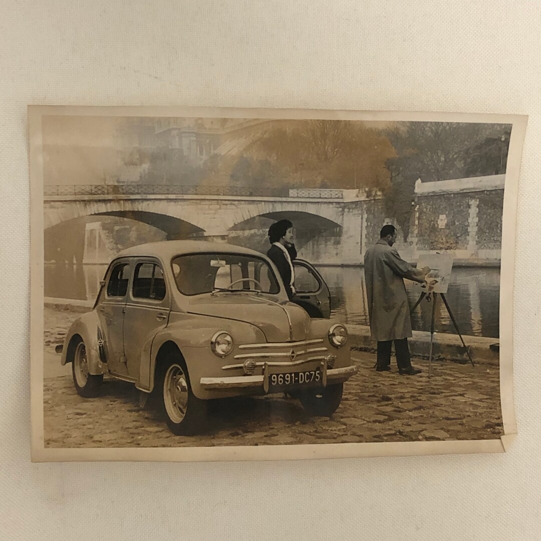 Vintage Renault 4CV Car Factory Press Photo Photograph Renault 4 CV ...