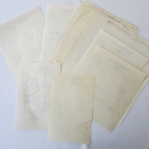 1946 - 1959 Vauxhall Car Company Letter Letterhead Document Lot of 12 ...