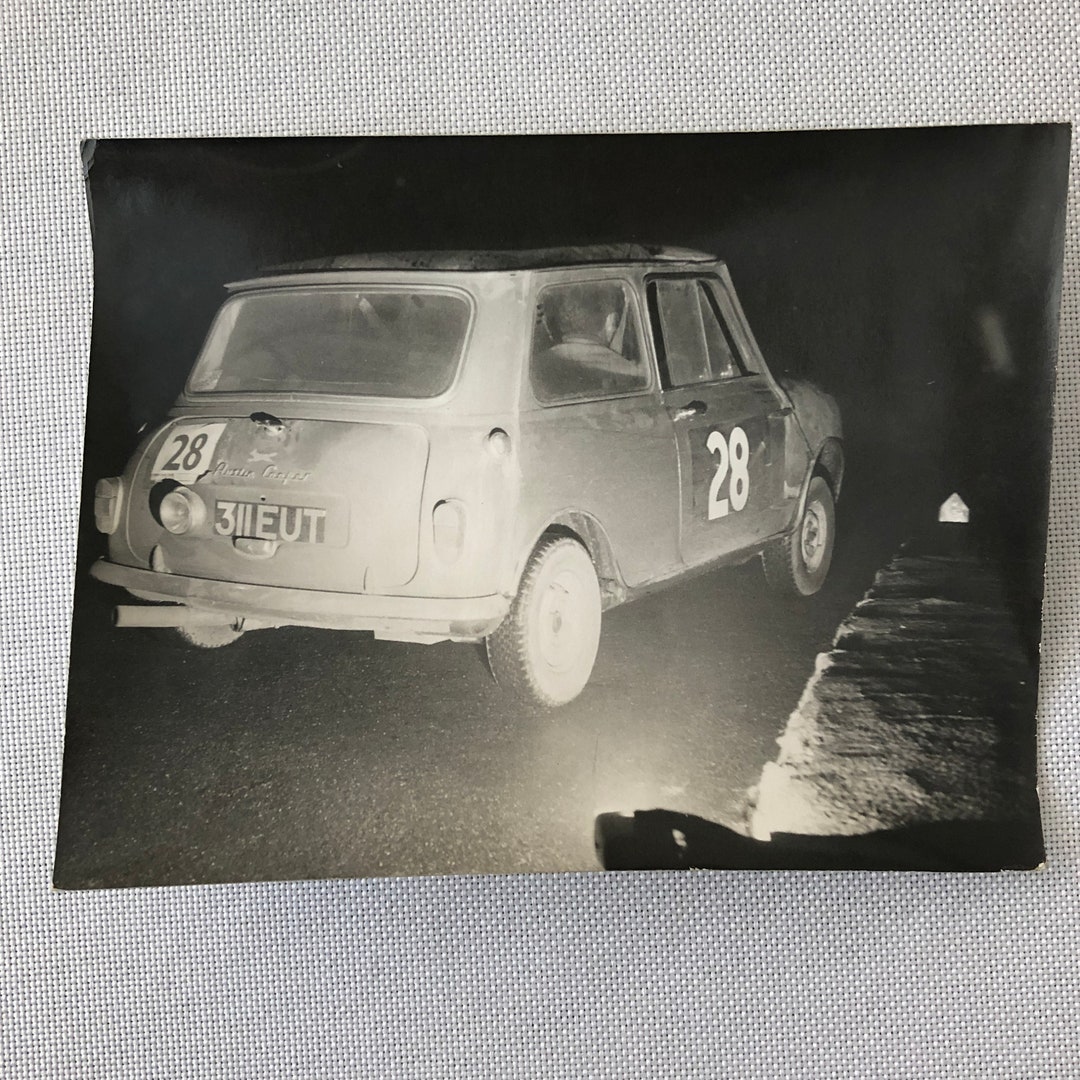 Vintage MINI Racing Car Photo Photograph Print - Rally Rallye Car ? - Etsy