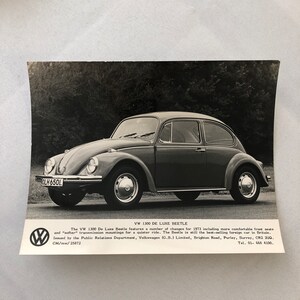 Vintage Volkswagen VW Beetle Factory Press Photo Photograph Print - Etsy