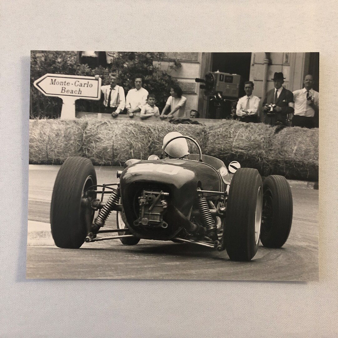 Vintage Racing Car Driver Photo Photograph Print Monte Carlo Geoffrey ...