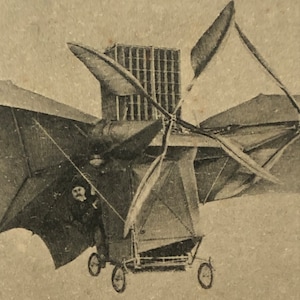 Antique Early Flying Machine Experimental Airplane Aircraft - Etsy