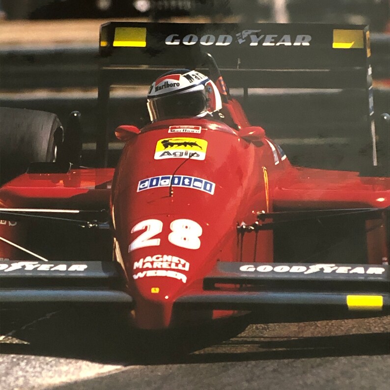 Poster Ferrari F1 Formula One Gerhard Berger Racing Car - Etsy