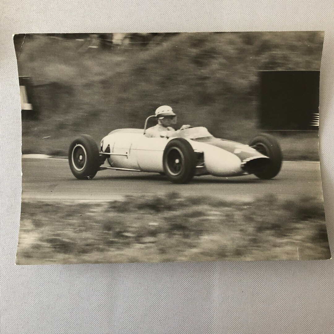 Vintage Racing Car Driver Photo Photograph Print - 1961 Brands Hatch - Etsy
