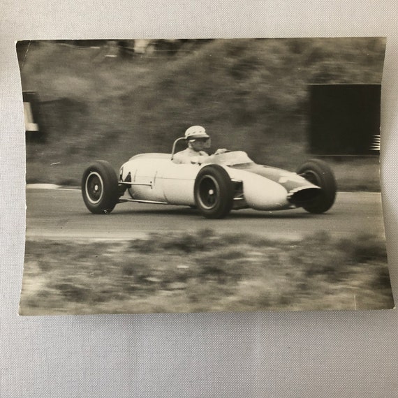 Vintage Racing Car Driver Photo Photograph Print 1961 Brands | Etsy