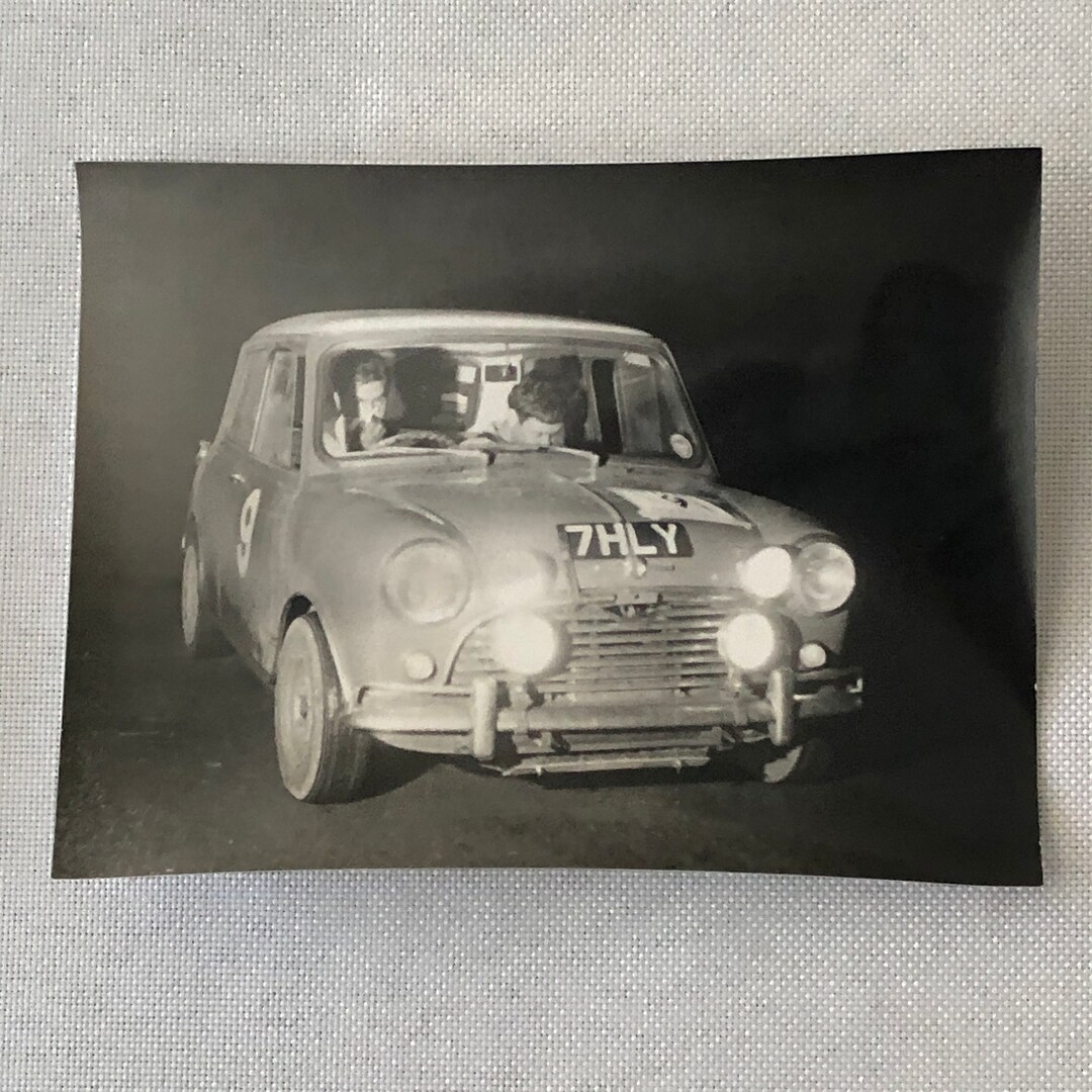 Vintage MINI Racing Car Photo Photograph Print Rally Rallye Car - Etsy