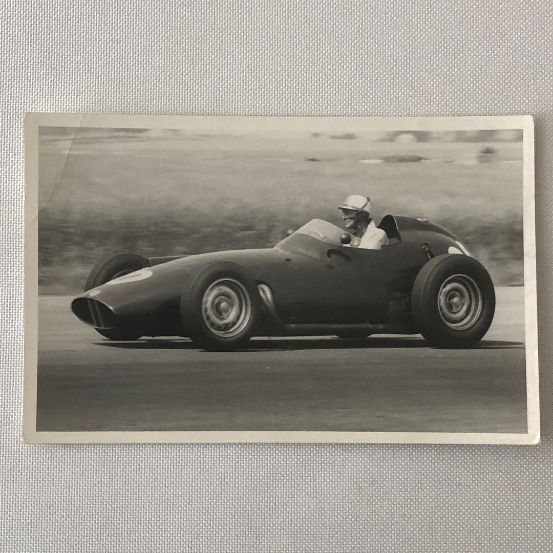 Vintage Racing Car Photo Photograph Print - Harry Schell BRM Car ? - Etsy