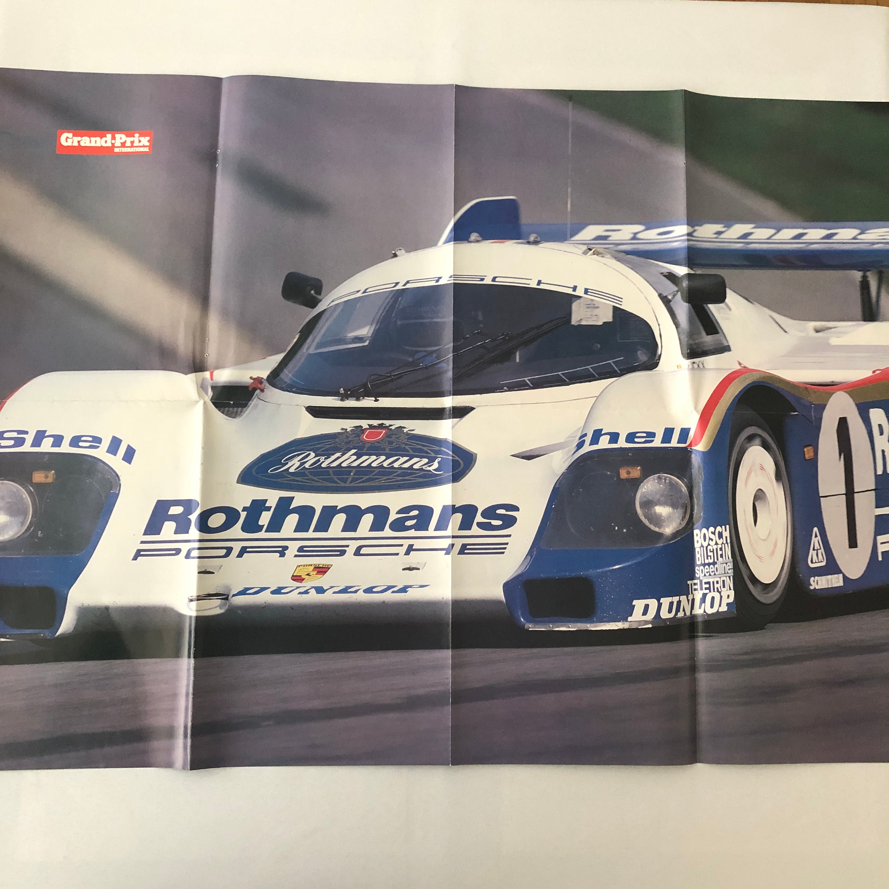 Vintage Porsche Racing Poster Rothmans Swap Shop Car - Etsy
