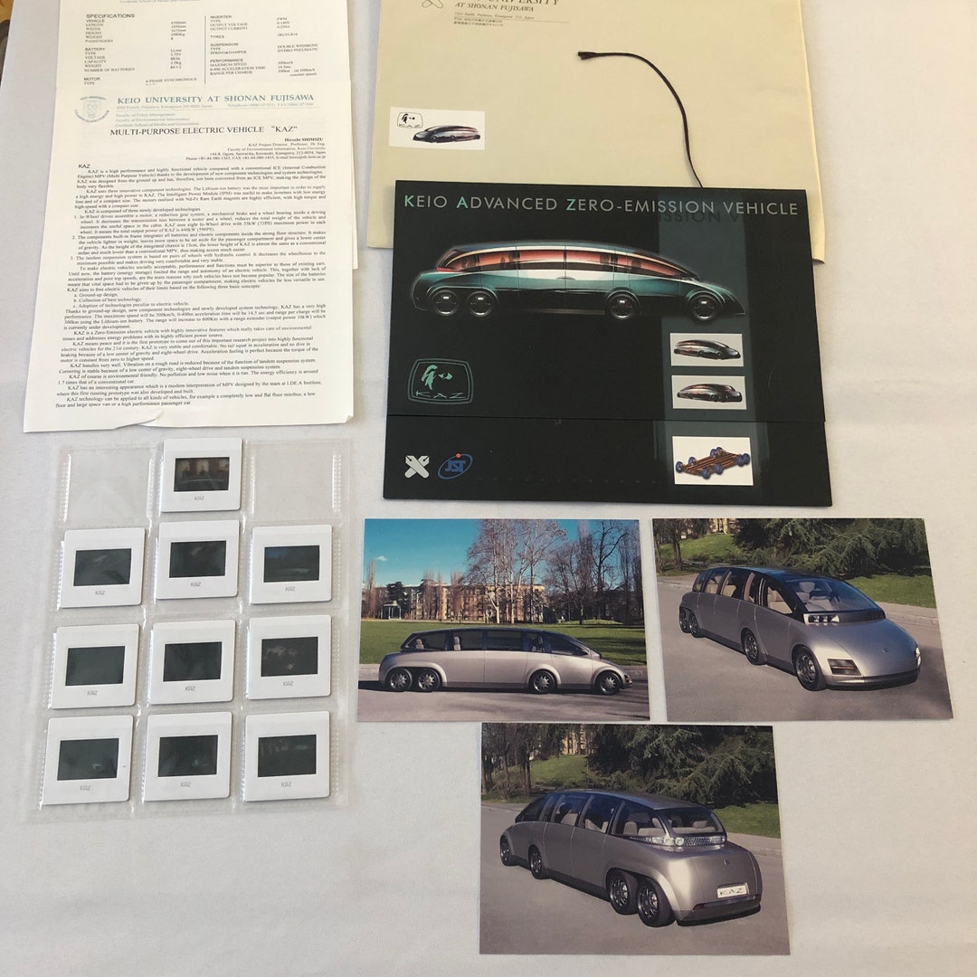 KEIO University Japan Electric Concept Car KAZ Press Kit Photo 35mm ...