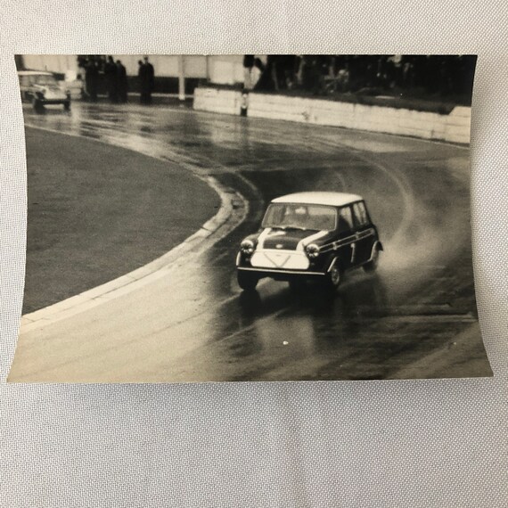 Vintage MINI Racing Car Photo Photograph Print 1968 Crystal | Etsy