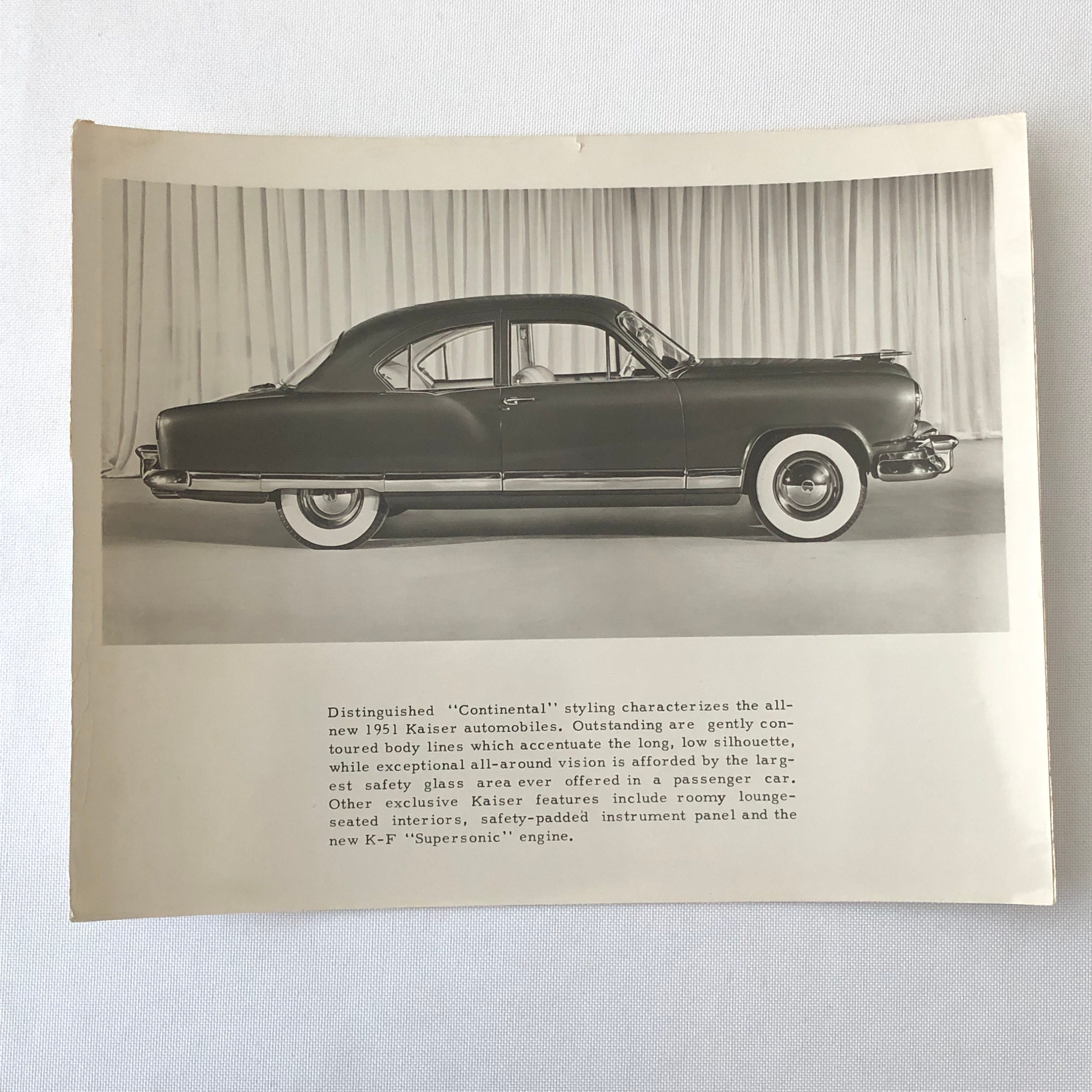 Vintage 1951 Kaiser Car Automobile Photo Photograph Print - Etsy