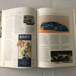 1994 Bugatti Car Book Magazine Journal German Text Vintage Cars + - Etsy