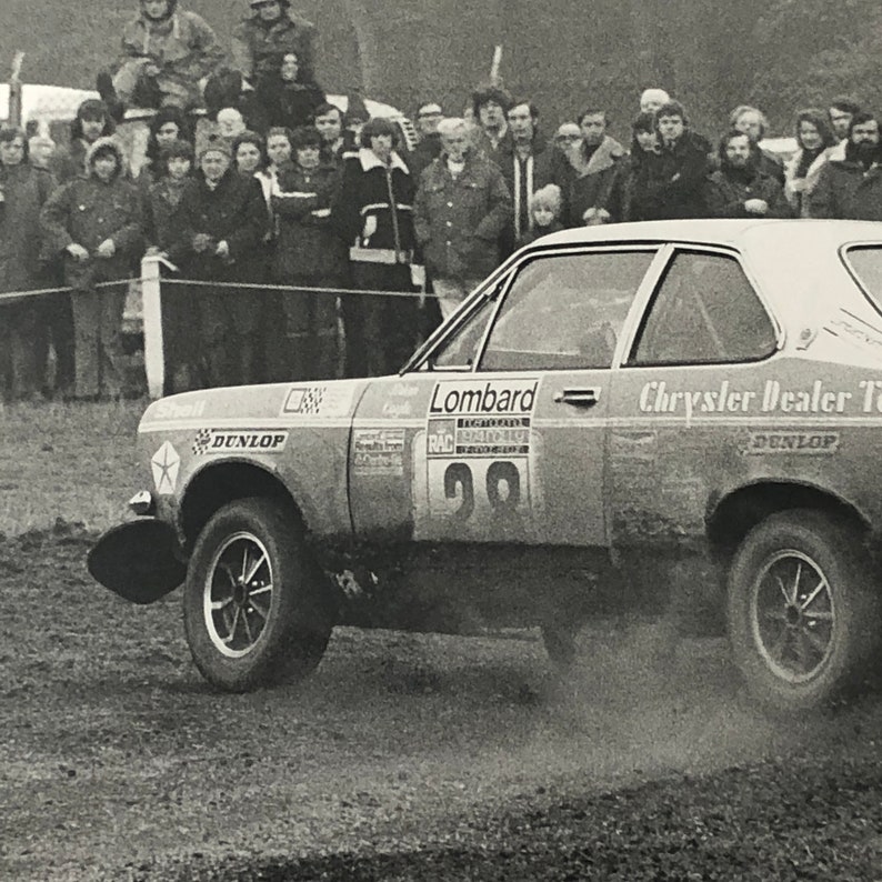 Vintage Rally Racing Photo Photograph 1974 Rallye RAC Chrysler - Etsy