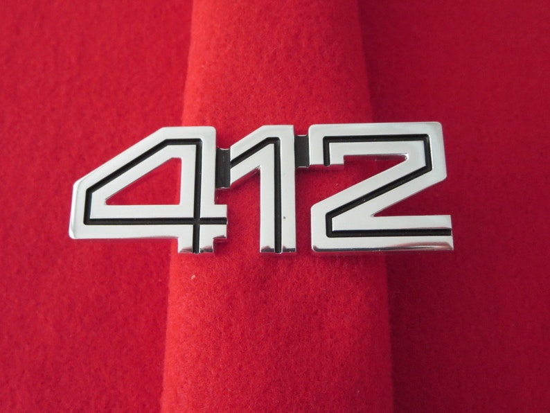 Ferrari 412 Badge Emblem Script Logo Authentic Factory | Etsy