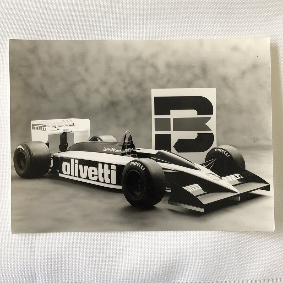 Vintage Olivetti Brabham Racing BMW 55 Car Photo Photograph 1986 - Etsy