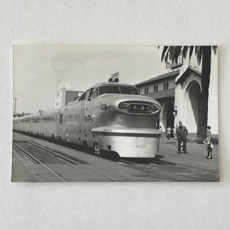 Vintage Streamline Train Photo Photograph Modern Print - Etsy