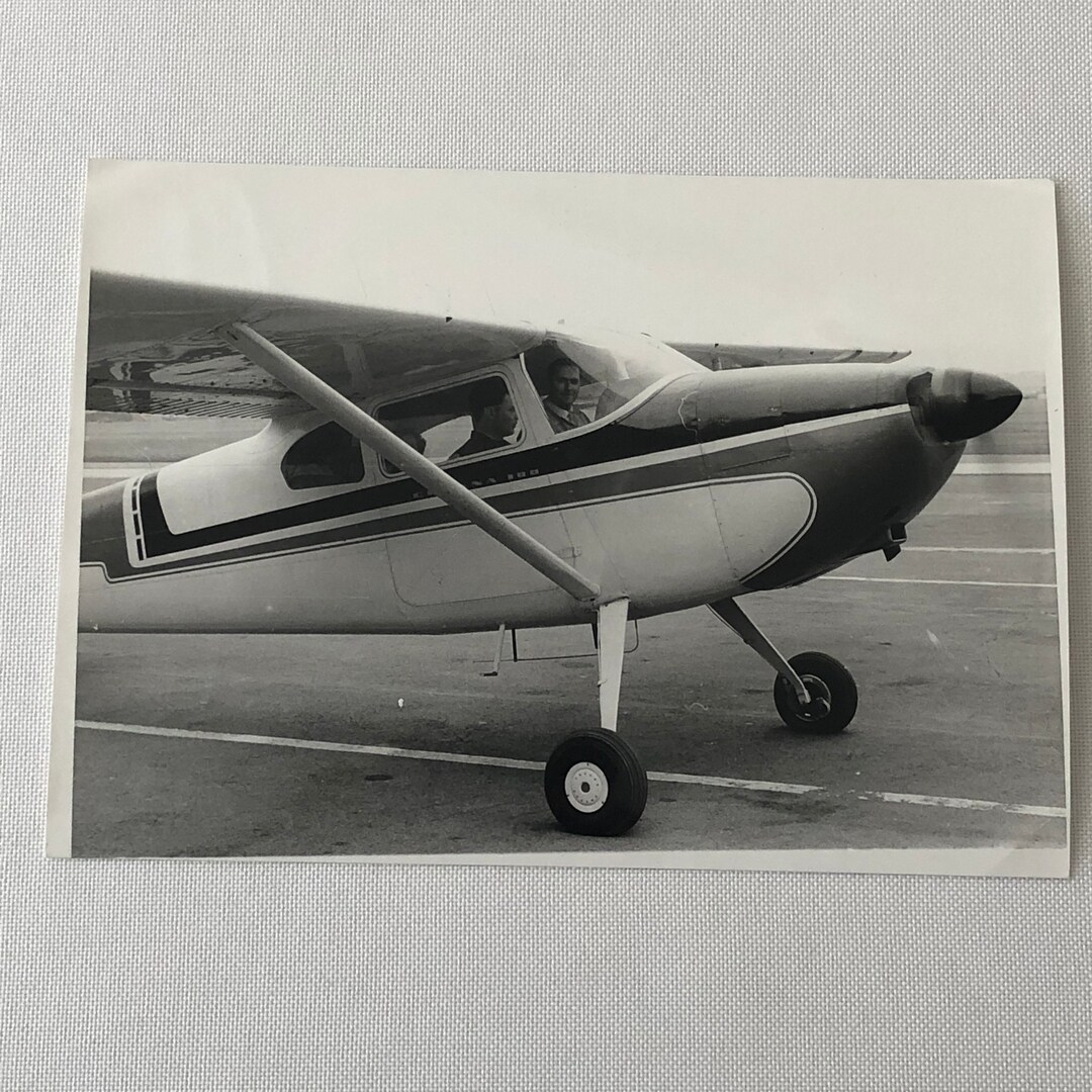 Vintage Small Airplane Plane Photo Photograph Aircraft Racing Driver ...