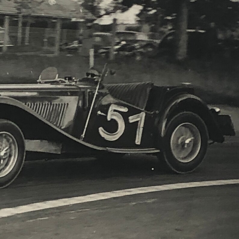 Vintage MG TC Racing Car Photo Photograph - Etsy