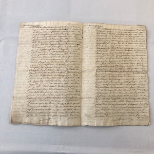 Antique Hand Written French Document Dated 1775 Beautiful Early Letter ...