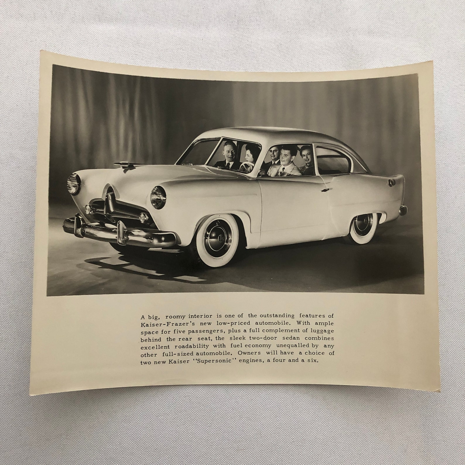 Vintage Kaiser Frazer Car Factory Press Photo Photograph Print - Etsy