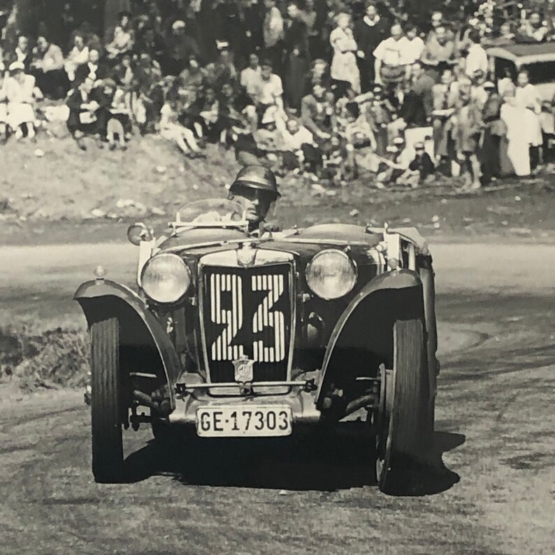 Vintage MG TC Racing Car Photo Photograph | Etsy