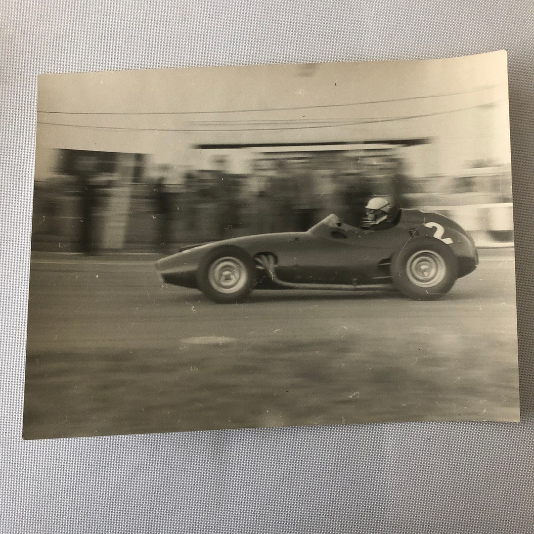 Vintage Racing Car Driver Photo Photograph Print - Etsy