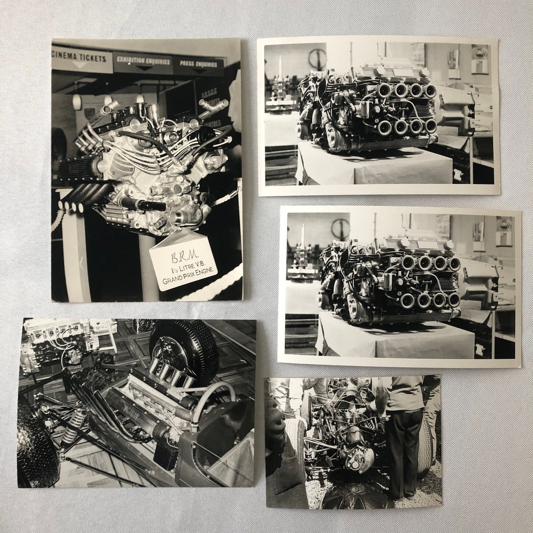 Vintage Racing Photo Photograph Print BRM Engine Lot of 5 - Etsy