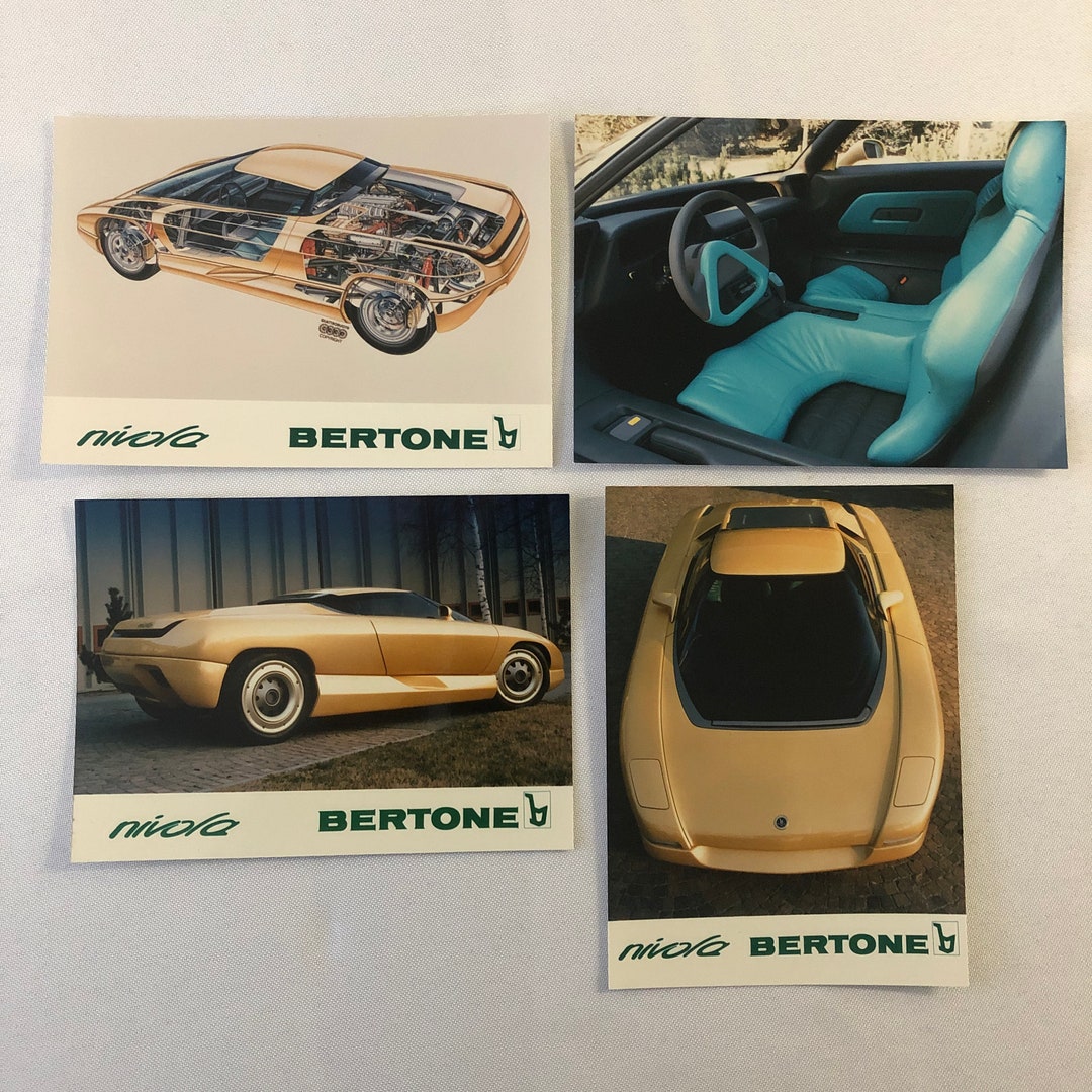 Bertone Nivola Concept Car Factory Press Photo Photograph Print Lot of ...