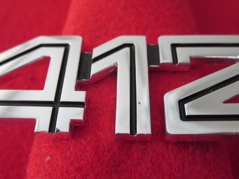 Ferrari 412 Badge Emblem Script Logo Authentic Factory | Etsy