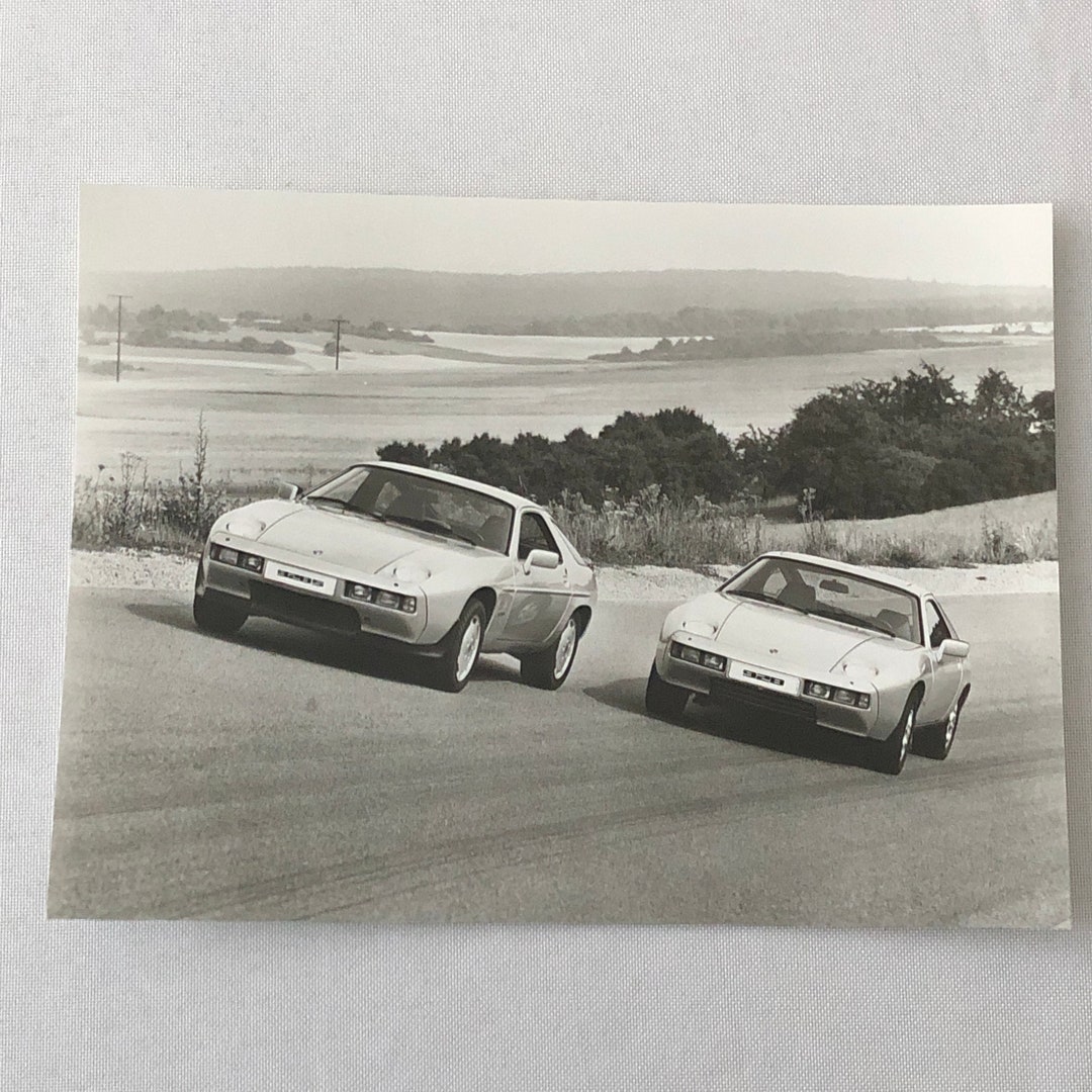 Vintage Porsche 928 and 928 Factory Press Photo Photograph Print ...
