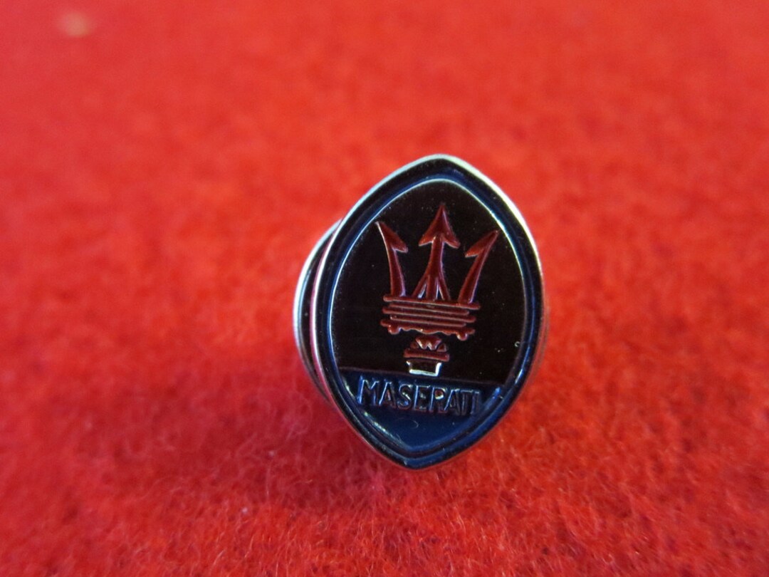 Vintage Maserati Lapel Pin Original 1970s Trident Logo Badge Emblem - Etsy