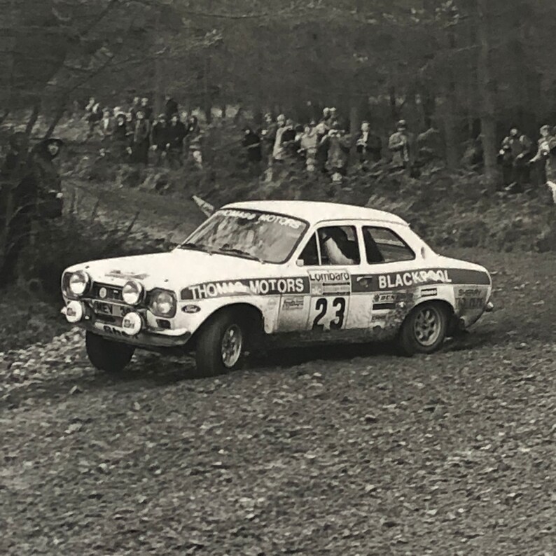 Vintage Rally Racing Photo Photograph 1974 Rallye RAC Car - Etsy