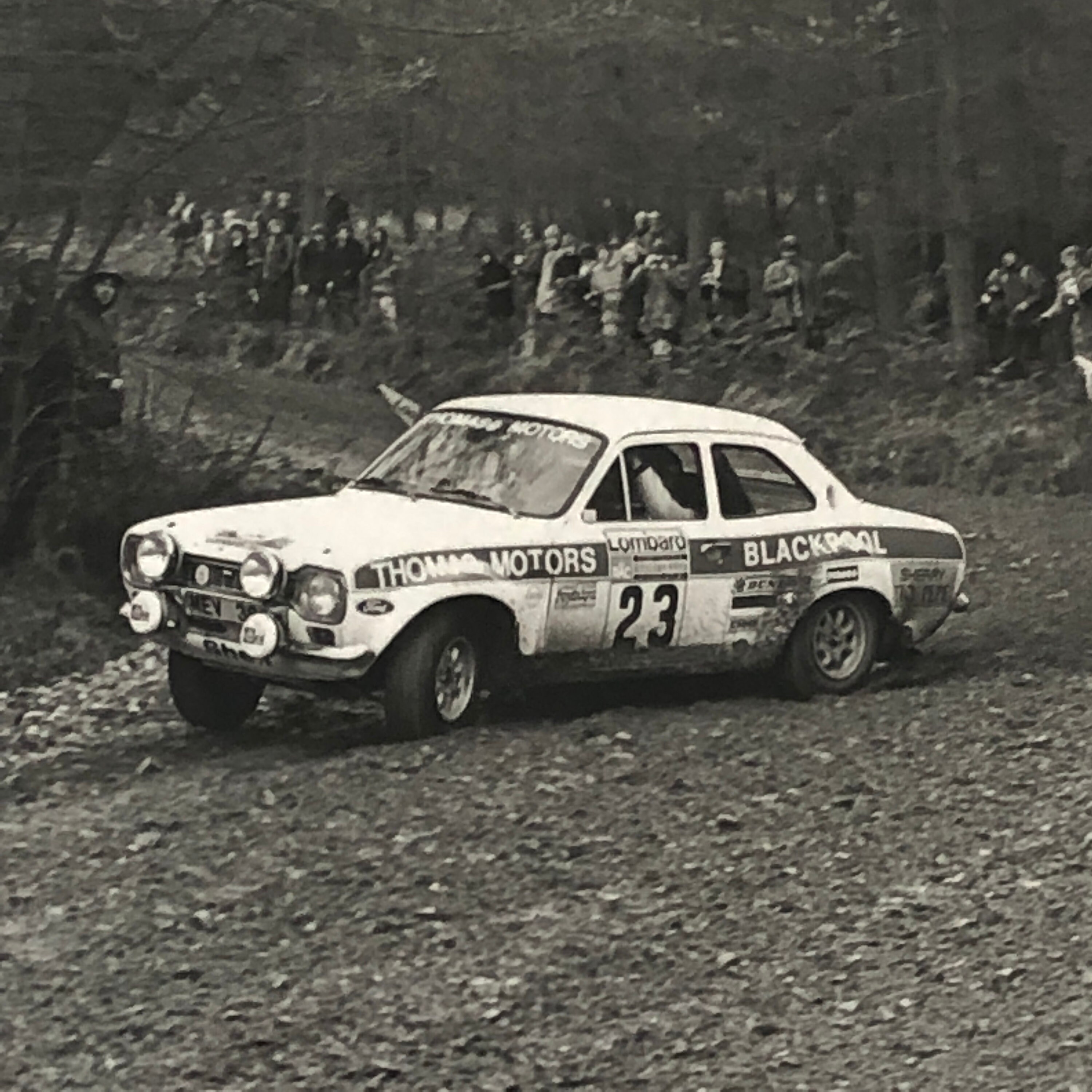 Vintage Rally Racing Photo Photograph 1974 Rallye RAC Car - Etsy