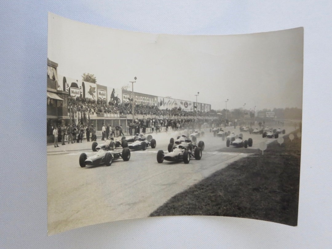 Vintage 1964 Racing Photograph Photo - Italian Grand Prix Cars Jim ...