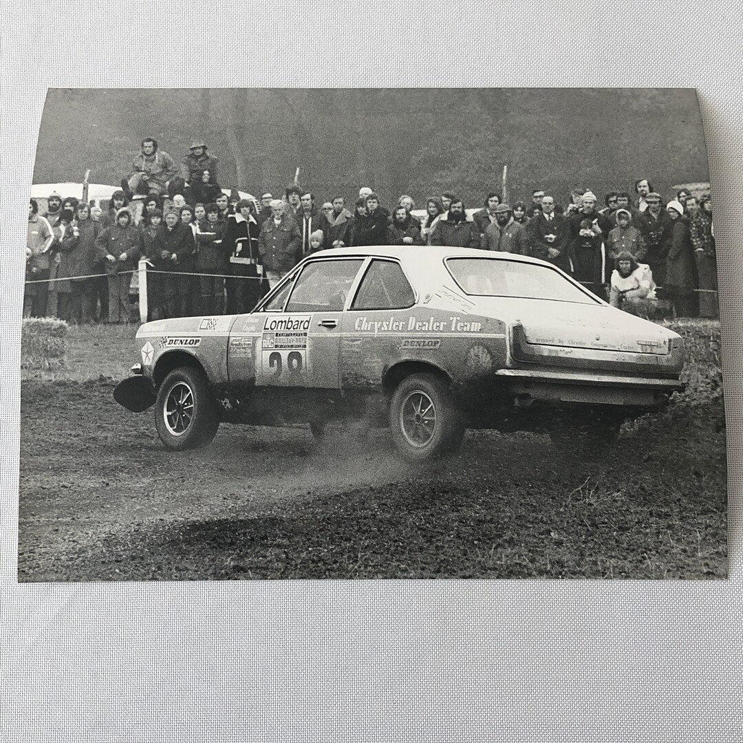 Vintage Rally Racing Photo Photograph 1974 Rallye RAC Chrysler Car - Etsy