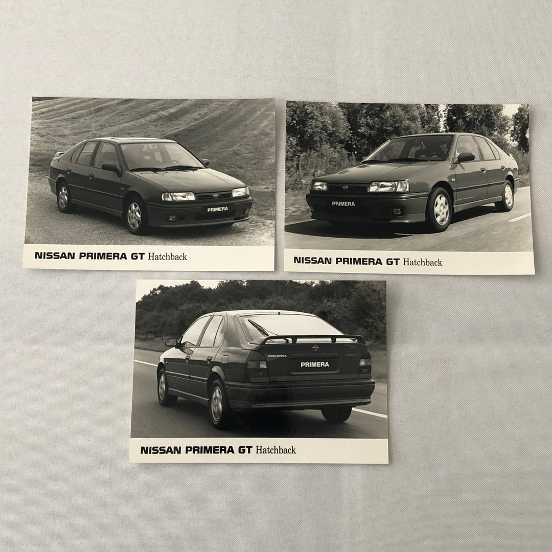 Nissan Primera GT Hatchback Factory Press Photo Photograph Print Lot of ...